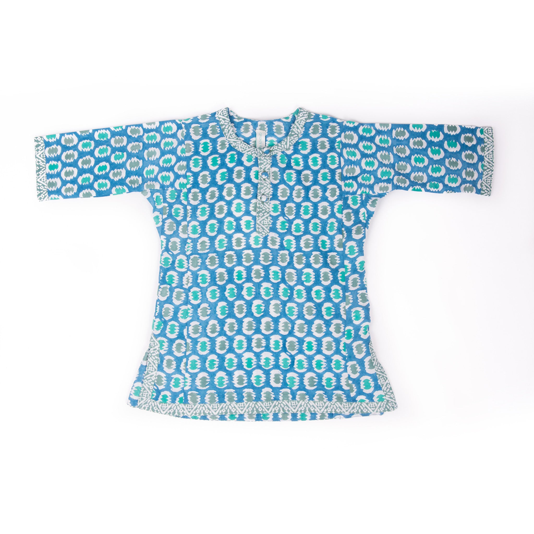 Anokhi Girls Kurta - Jodhpur Spot Blue – MEKKO HOMEWARES